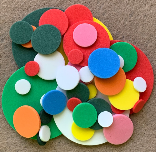 Mixed Circles Foam Cut-Out Shapes | Shop Boleks
