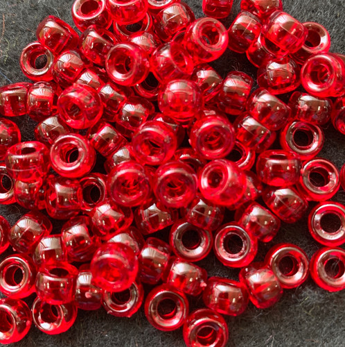 #18 - Transparent Ruby Wee Pony Beads | Shop Boleks