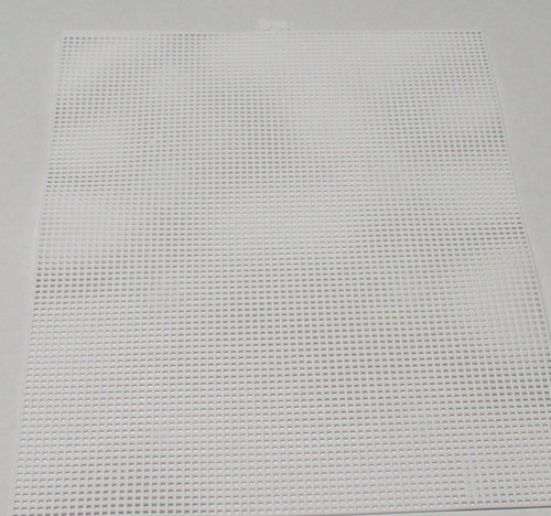 7 mesh Opaque White Plastic Canvas 10½” x 13½” Sheet | Shop Boleks