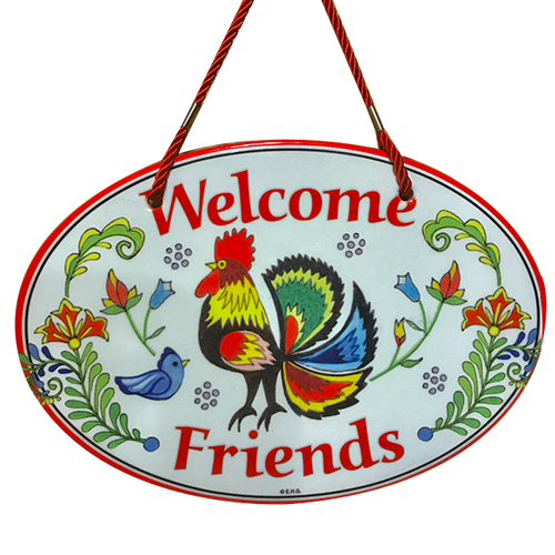 Polish Welcome Sign, Rooster | Polish Pride of MI