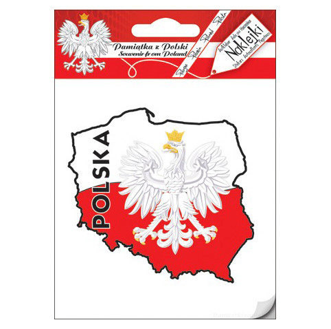 Polish Decal, Map 3-D | Polish Pride of MI