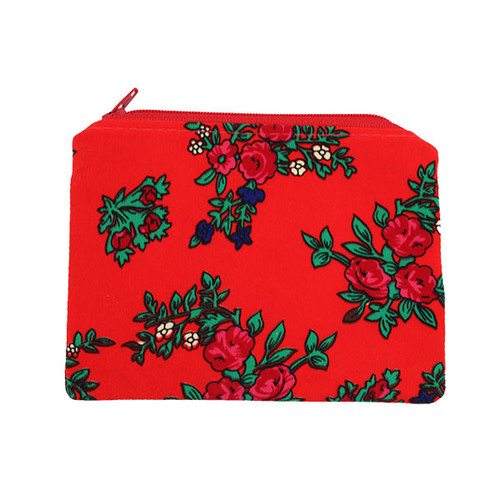 Polish Purse, Coin/Credit Card, Red Krakowiak Pattern | Polish Pride of MI