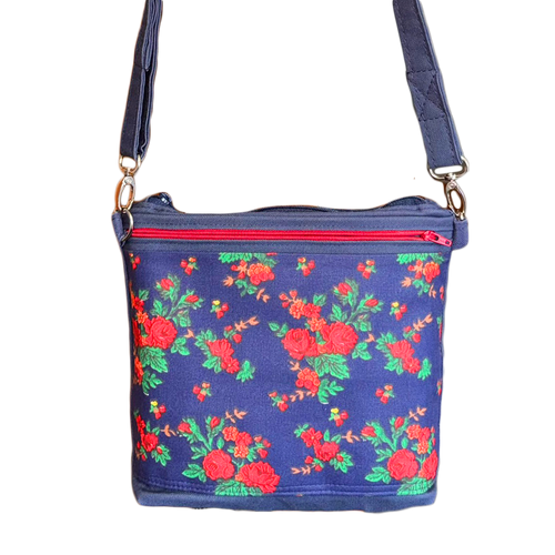 WS -Polish Purse, Blue Krakowiak Pattern w/ Blue Canvas | Polish Pride ...