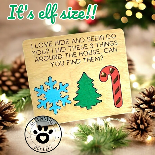 Elf Size Hide and Seek Game | Autumnville Doodles