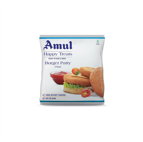 Amul Happy Treats Veg Burger Patty - 360g | GOPI
