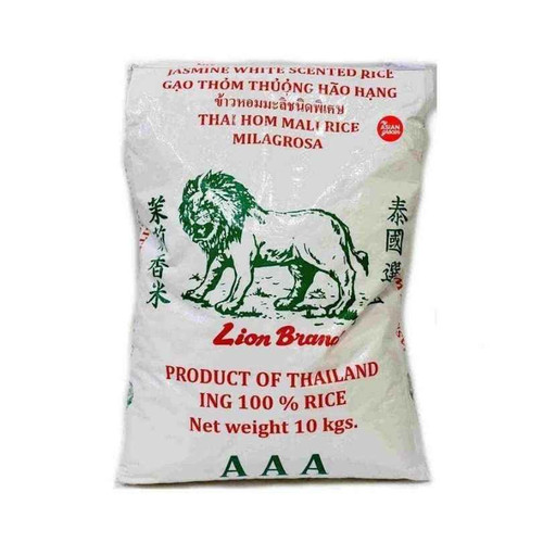 LION RICE JASMINE 10KG PLU-1001288 | MCQ Supermarket