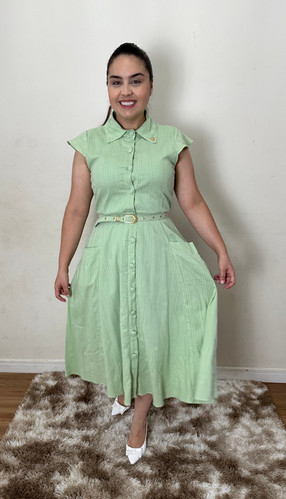 Vestido Noemi - verde | Mari Arreche