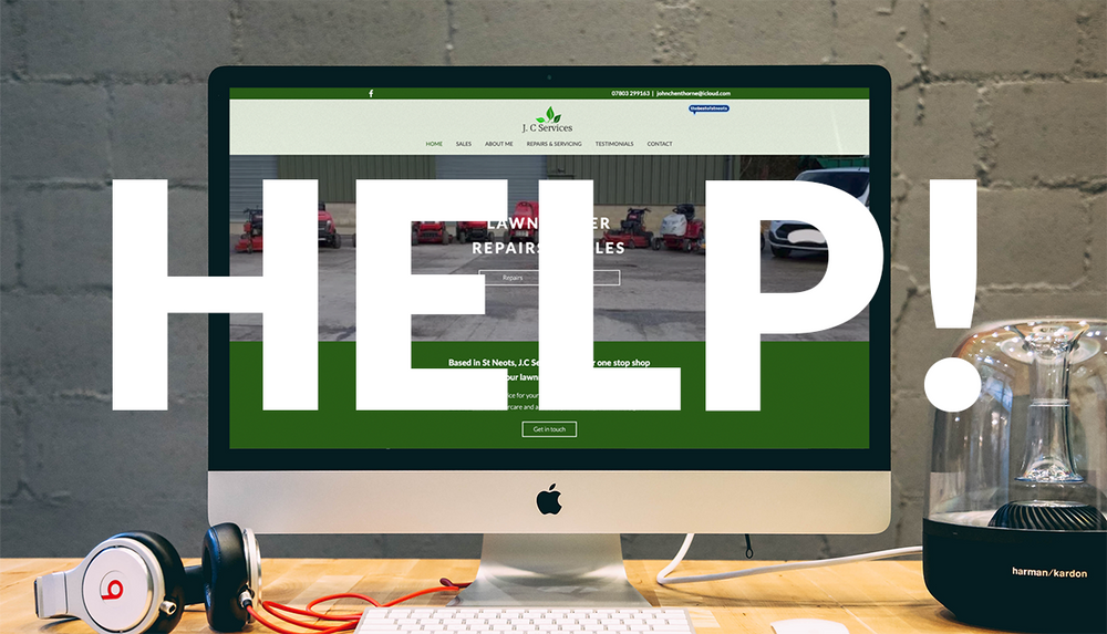 "Help! Can you fix my broken website?" 😓