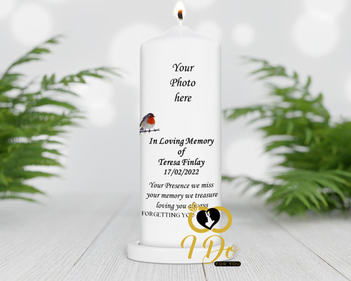 In Loving memory / Memorial photo candle | I DO FOR YOU