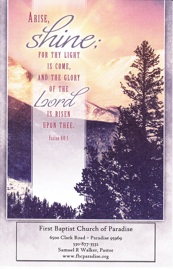 12/10/2017 Church Bulletin | fbcparadise1