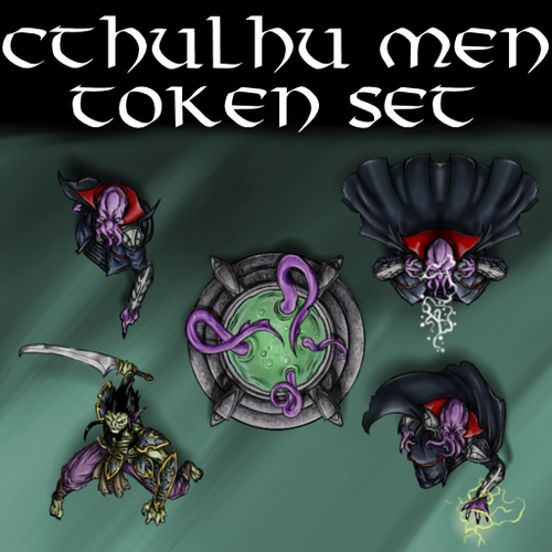 Cthulhu Men Token Set | Mysite