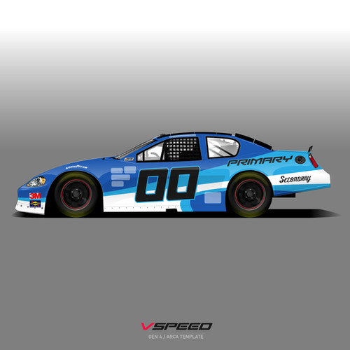 ARCA / NASCAR GEN 4 Side Template | VSPEED