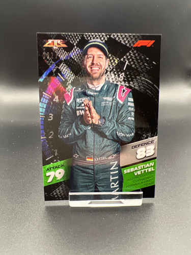 Turbo attax 2021 Sebastian Vettel Fire Card 082/250 | hammondshobbies.com