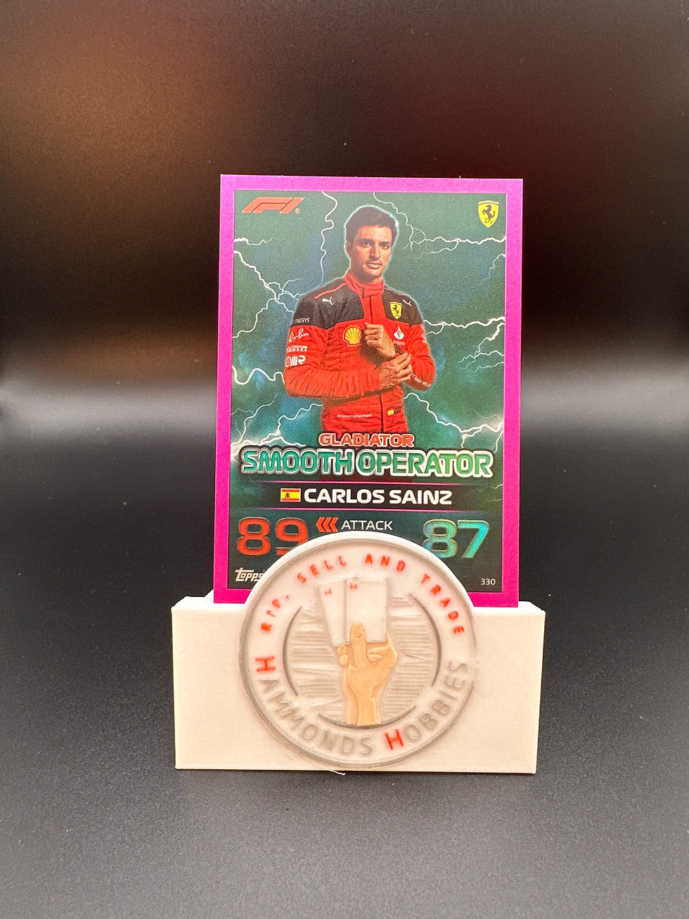Turbo Attax 2023 #330 Carlos Sainz Pink PARALLEL | hammondshobbies.com