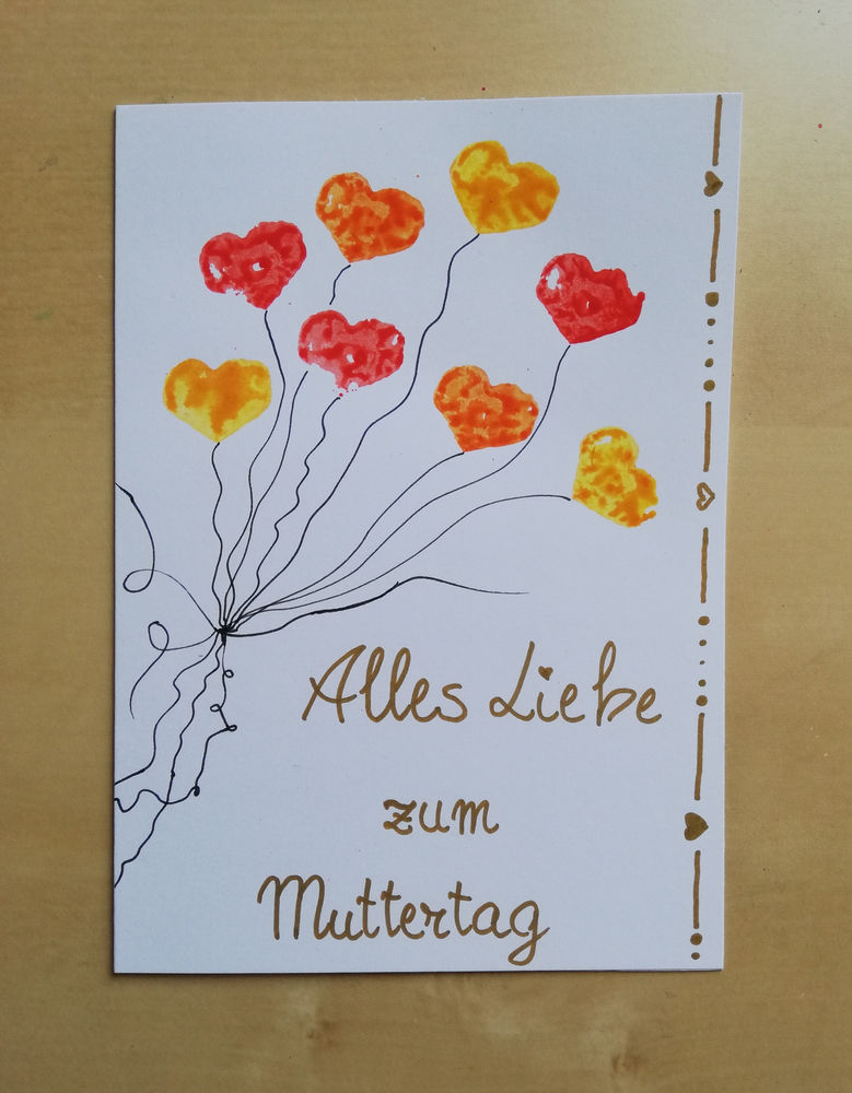 Karten zum Muttertag basteln