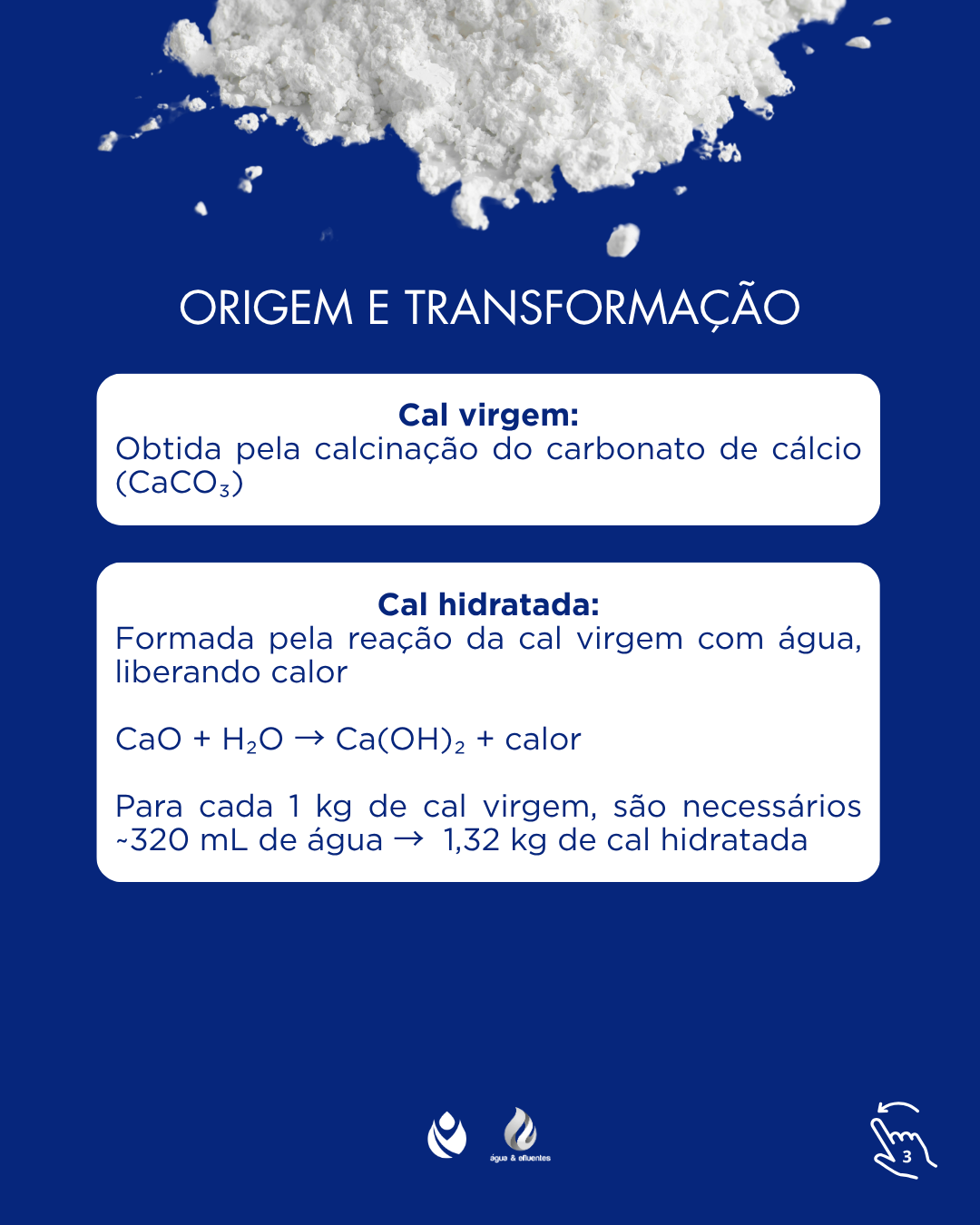 Diferença entre Cal Virgem e Cal Hidratada