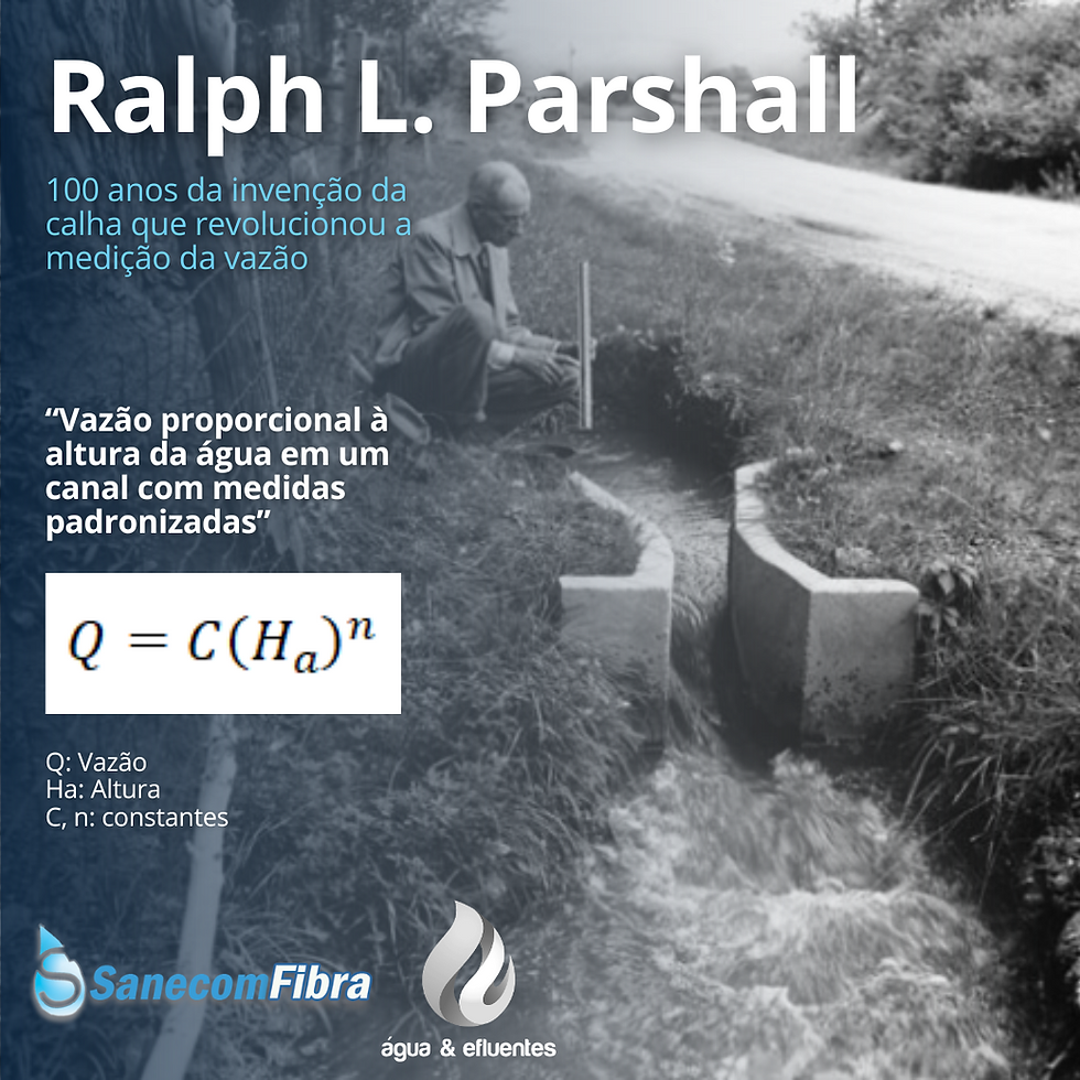 Ralph L. Parshall: 100 anos da invenção da calha que mudou a medição da ...