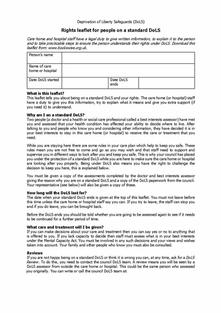 Deprivation of Liberty Safeguards (DoLS) | BooksWise Publications Ltd