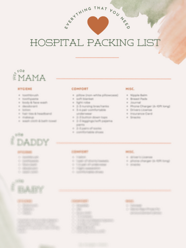 Hospital Packing List | morgannikole