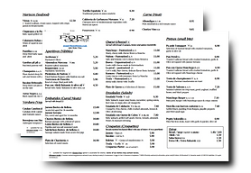 Our Menus | The Port House Strand