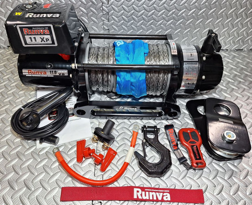 RUNVA WINCH - SYNTHETIC ROPE 11000LBS (4 990KG) 12V | Green and Me