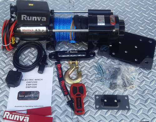 RUNVA WINCH - SYNTHETIC ROPE 4500LBS (2 041KG) 12V | Green and Me