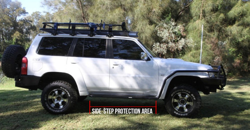 Rockslider Side Step To Suit Nissan Patrol Y61 GU1 & GU4 1998 To ...
