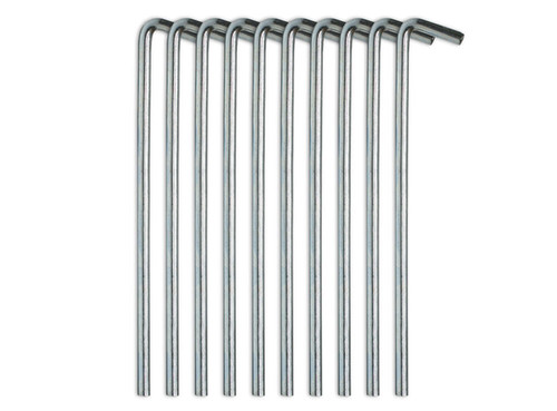 Galvanised Steel Tent Pegs (Pack of 10) - 225 x 6.3MM | Altitude Off Road