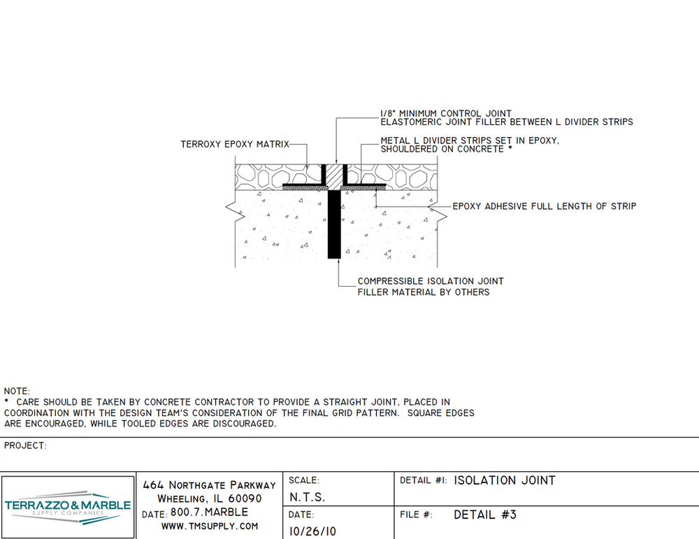 Epoxy Terrazzo Details
