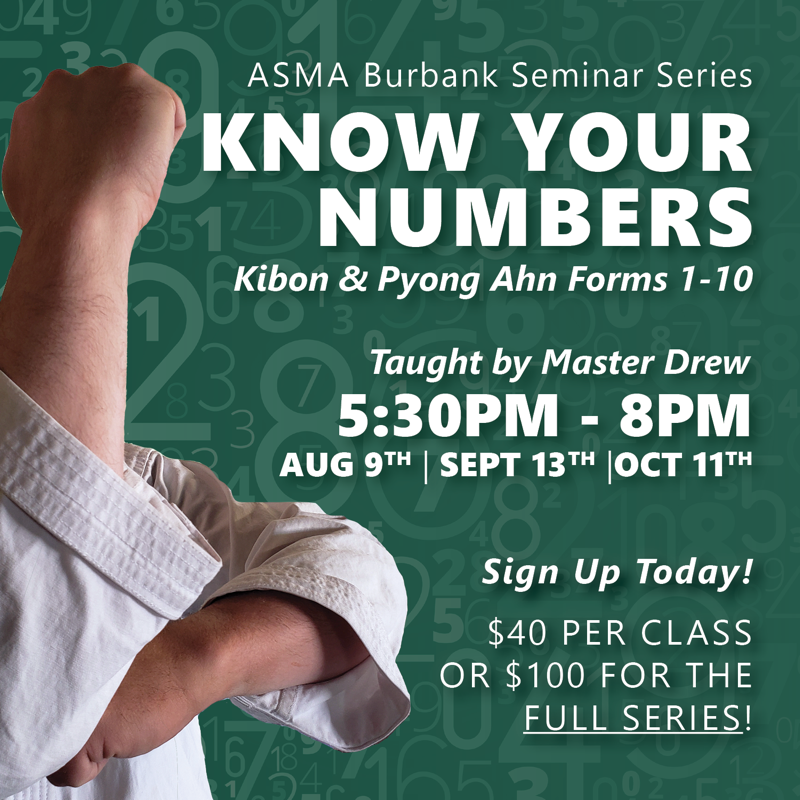 Know Your Numbers, Kibon & Pyong Ahn Forms 1-10 (Part 2 of 3) | ASMA ...
