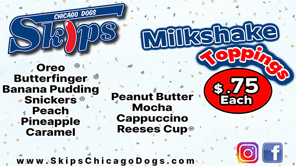 Menu | Skips Chicago Dogs