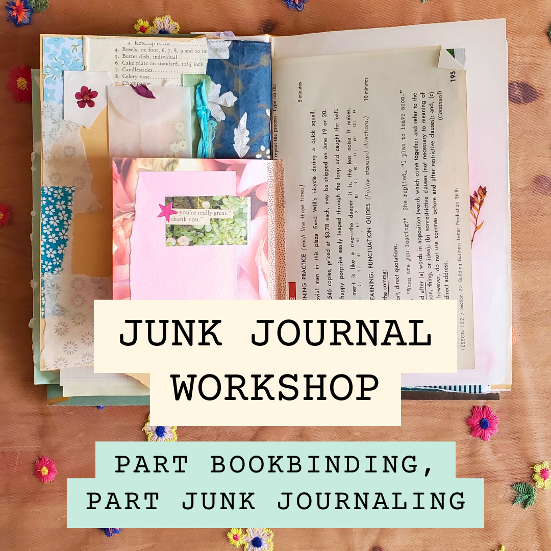 Junk Journal Workshop - Arts Collab Medford October | Found And Flowered