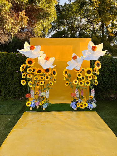 Yellow world Photozone | Giant Flowers Au