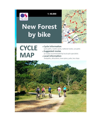 New Forest by Bike - Cycle Map | 1: 40,000 | mysite-copy1