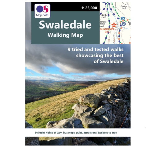 Swaledale Walking Map 1: 25,000 | mysite-copy1