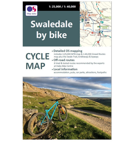 Swaledale by Bike - Cycle Map | 1: 25,000 & 1: 40.000 | mysite-copy1