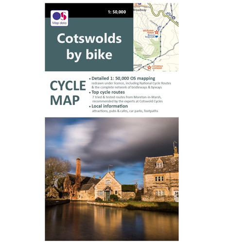 Cotswolds by Bike - Cycle Map | 1: 50, 000 | mysite-copy1