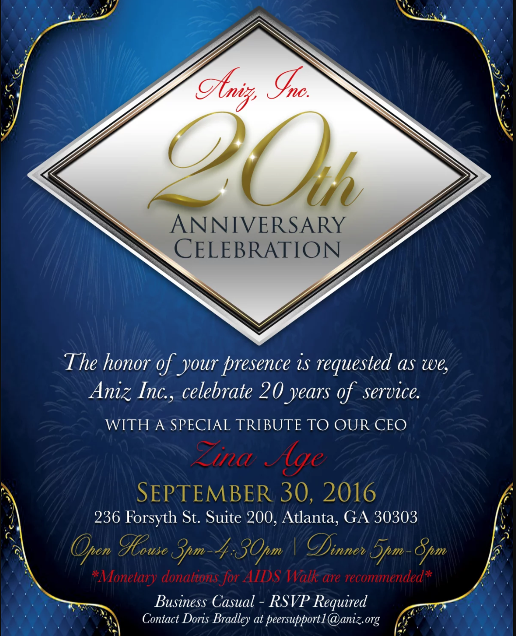 20th Anniversary Celebration Aniz