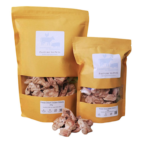 Freeze Dried Chicken Giblets | Pasture to Pets