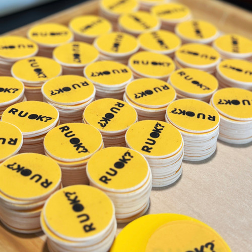 Edible printed fondant discs