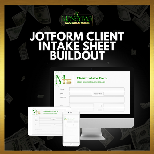 JotForm Client Intake Form | Moneybag Tax