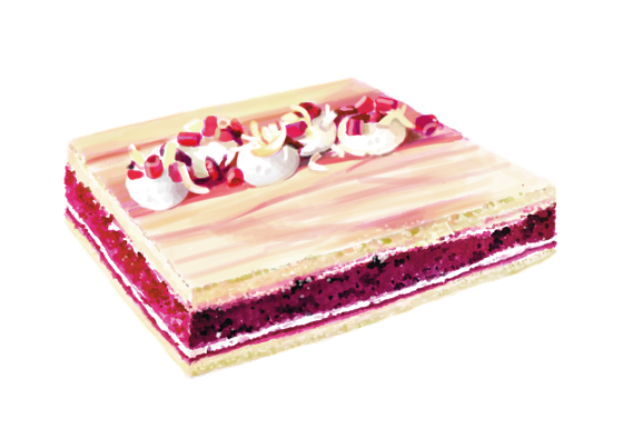 067/Square Frozen Mousse Cake