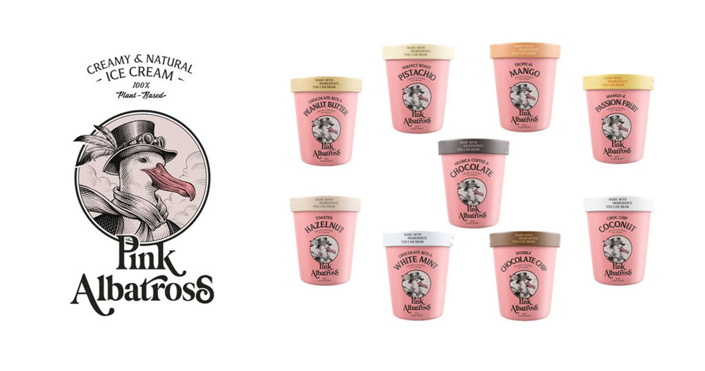 PINK ALBATROSS: Vegan ice cream made with ingredients you can draw