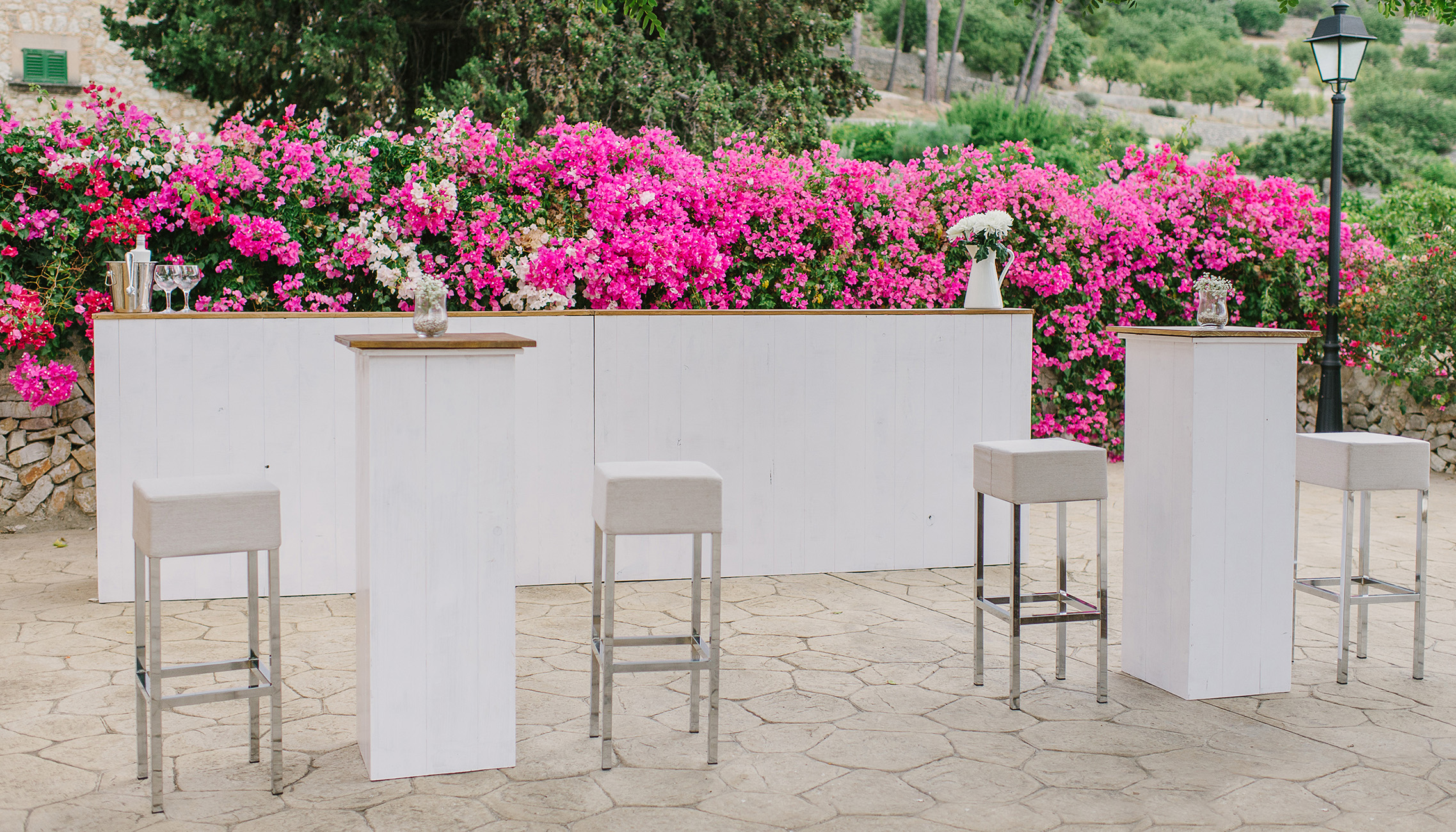 White Wooden Bar