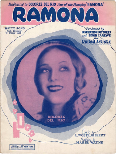 RAMONA (1928) US Sheet Music 01 | SilentCinema.com
