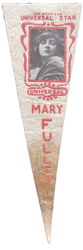 UNIVERSAL STAR MARY FULLER (c.1916) Felt Pennant 01 | SilentCinema.com