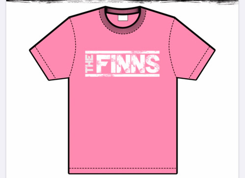 The Finns Official T-Shirt (pink) | thefinnsmusic