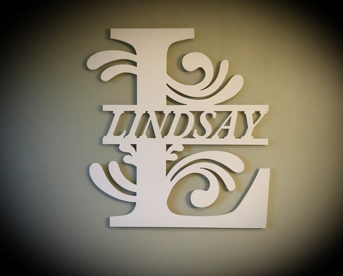 Metal Split Letter Surname Signs | Sunset Valley Designs