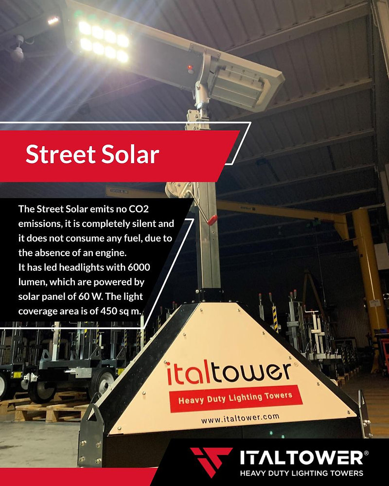 Street Solar | Italtower - LED lighting towers production