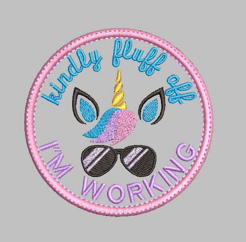 Kindly Fluff Off Unicorn Patch | hobbymutt
